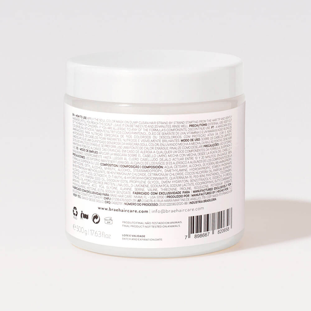 BRAE - Soul Color Mask, 500g Professional – Keratin and Care